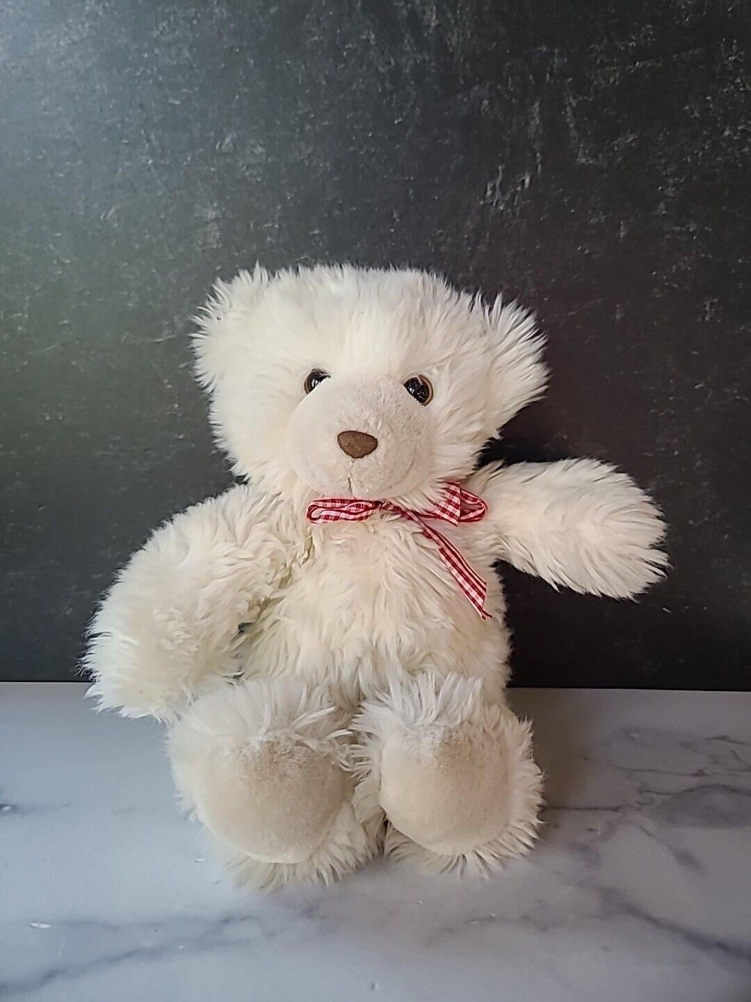 Vintage White Teddy Bear Stuffed - Etsy