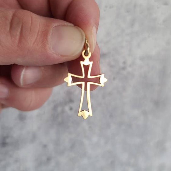 Open Cross Pendant - Etsy