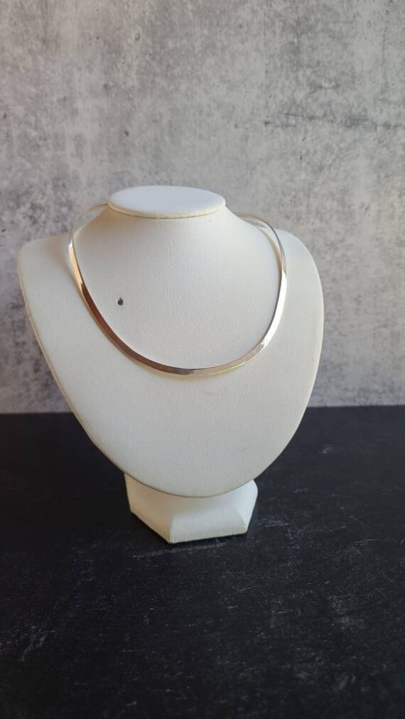 vintage mexico silver collar - Gem