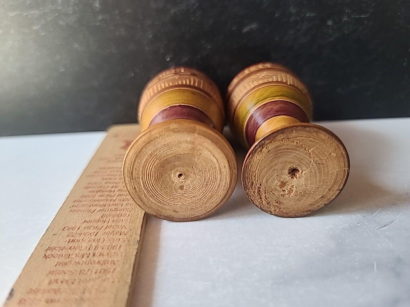 Mexico Vintage Salt and Pepper Wooden Shakers - Etsy