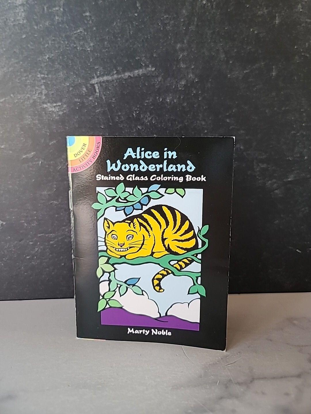 Alice in Wonderland Stained Glass Coloring Book by Marty Noble (1998 ...