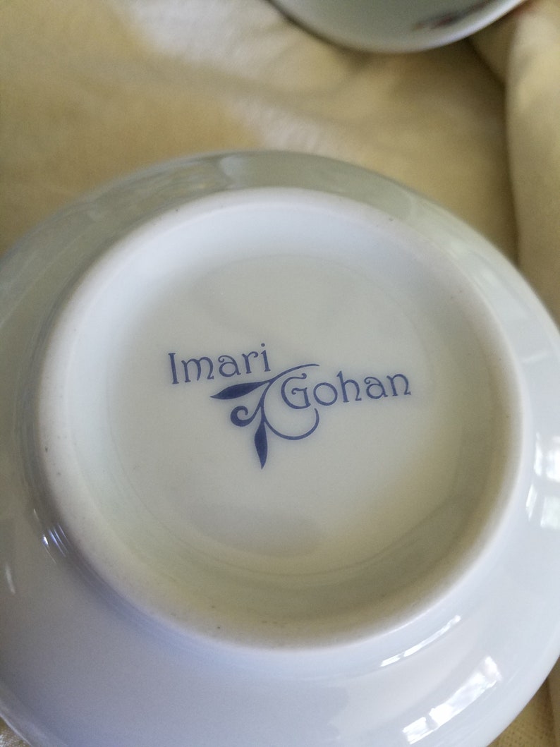 Imari Gohan Gold Trim Floral China Bowls Vintage Cereal Bowls | Etsy