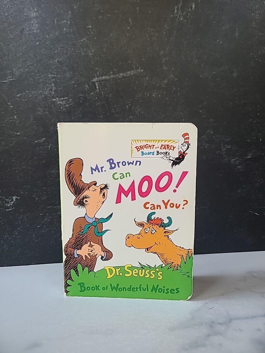 Mr. Brown Can Moo! Can You? : Dr. Seuss's Book of Wonderful Noises by ...