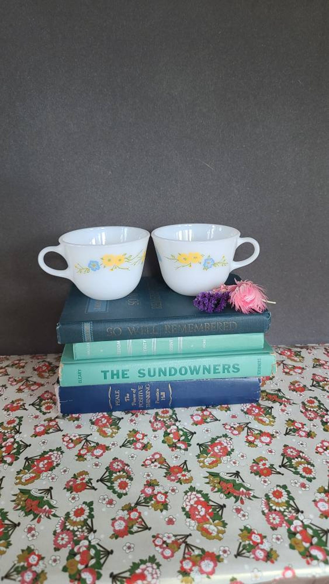 Vintage Pyrex Flirtation Pattern Corning Cups - Etsy