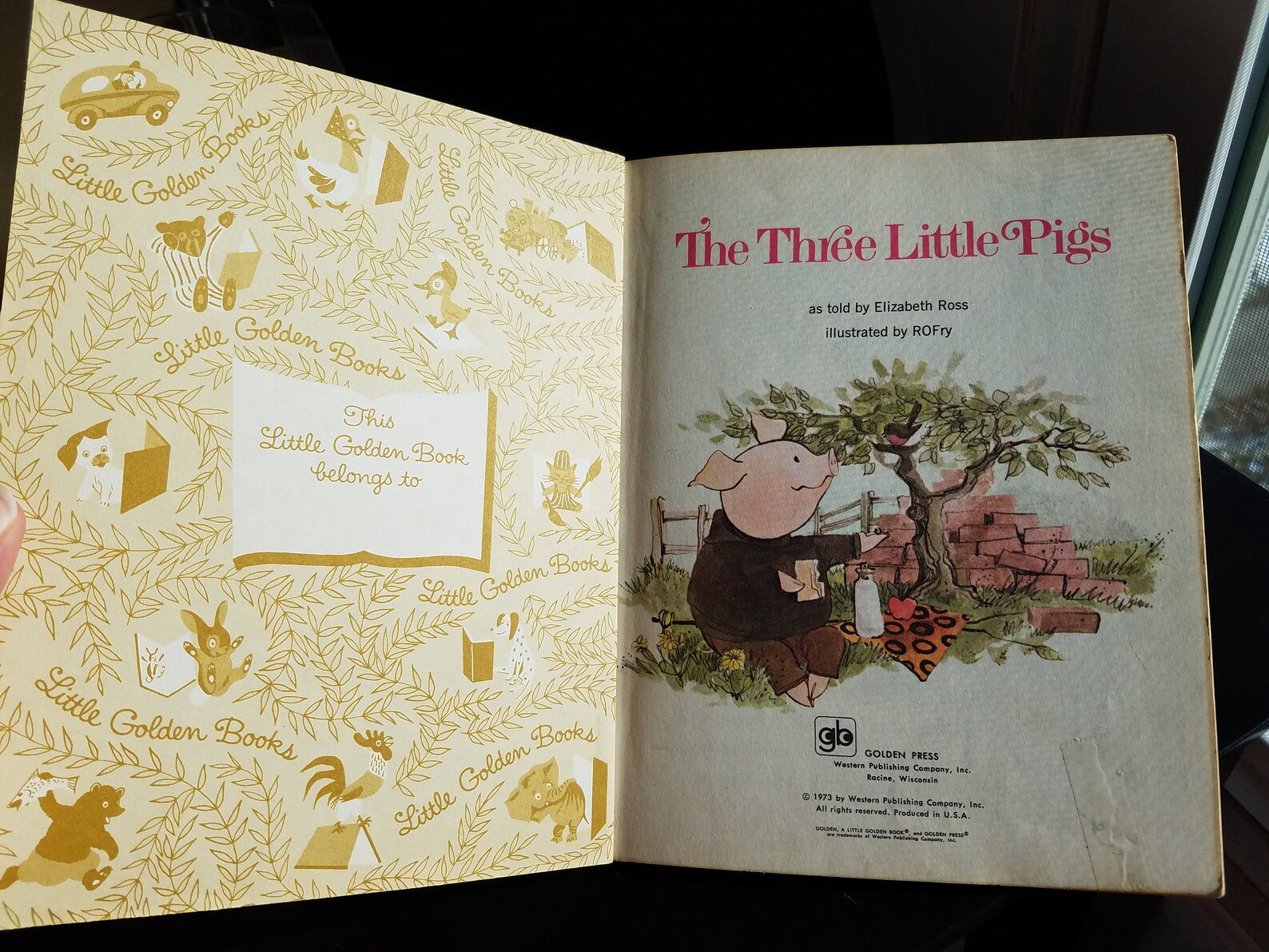 The Three Little Pigs A Little Golden Book - Etsy