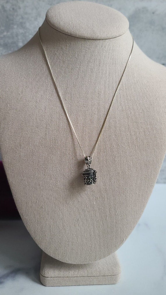 Sterling Silver Prayer Box Ring - Gem