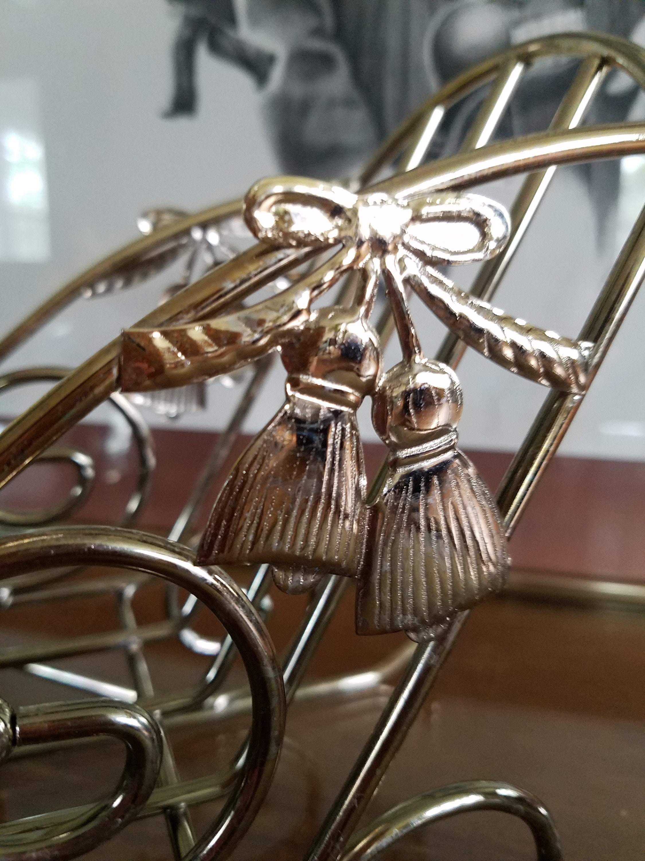 Vintage Brass Plated Christmas Santa Sleigh | Etsy