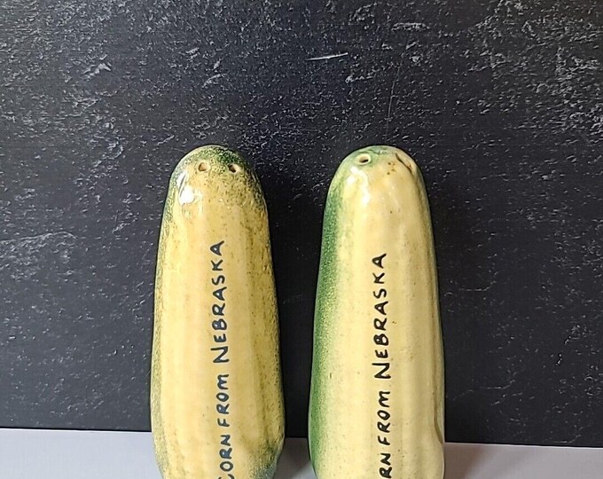 Corn From Nebraska Salt and Pepper Shakers Vintage, READ - Etsy