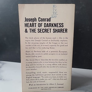 Heart of Darkness and the Secret Sharer - Etsy