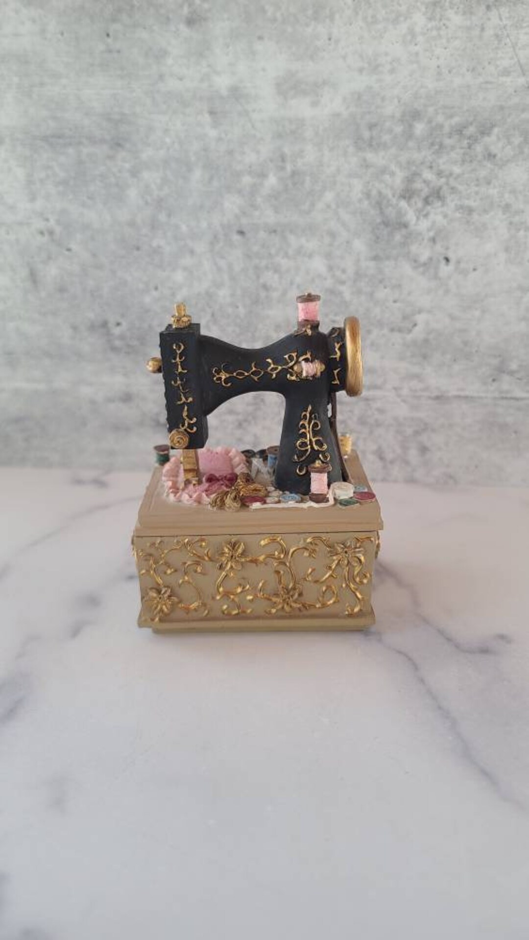 Hand Cranked Sewing Machine Jewelry Box - Etsy