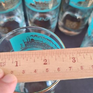 Libbey Turquoise and Gold Riverboat Highball Glasses - Etsy