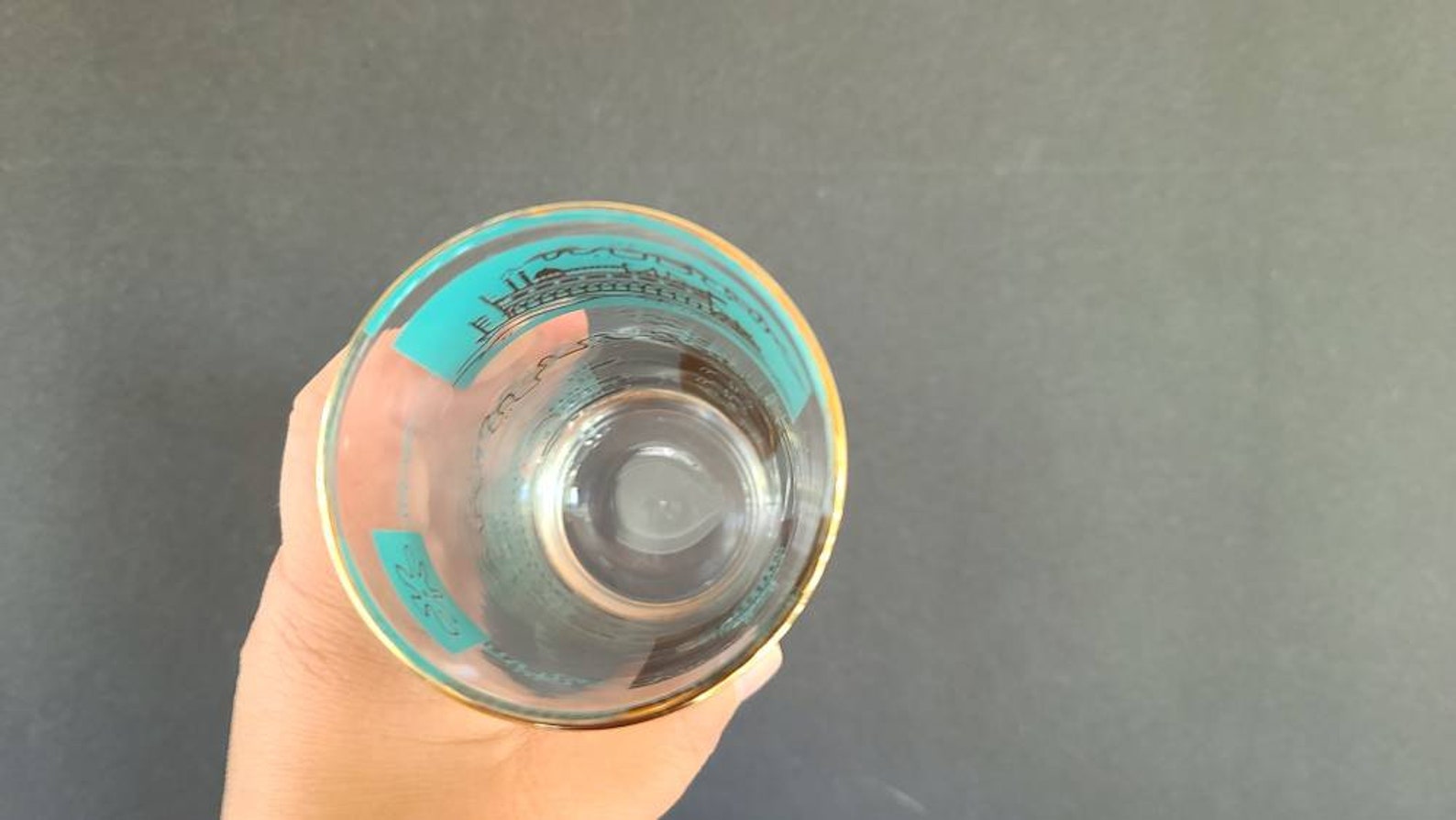 Libbey Turquoise and Gold Riverboat Highball Glasses | Etsy