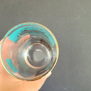 Libbey Turquoise and Gold Riverboat Highball Glasses - Etsy