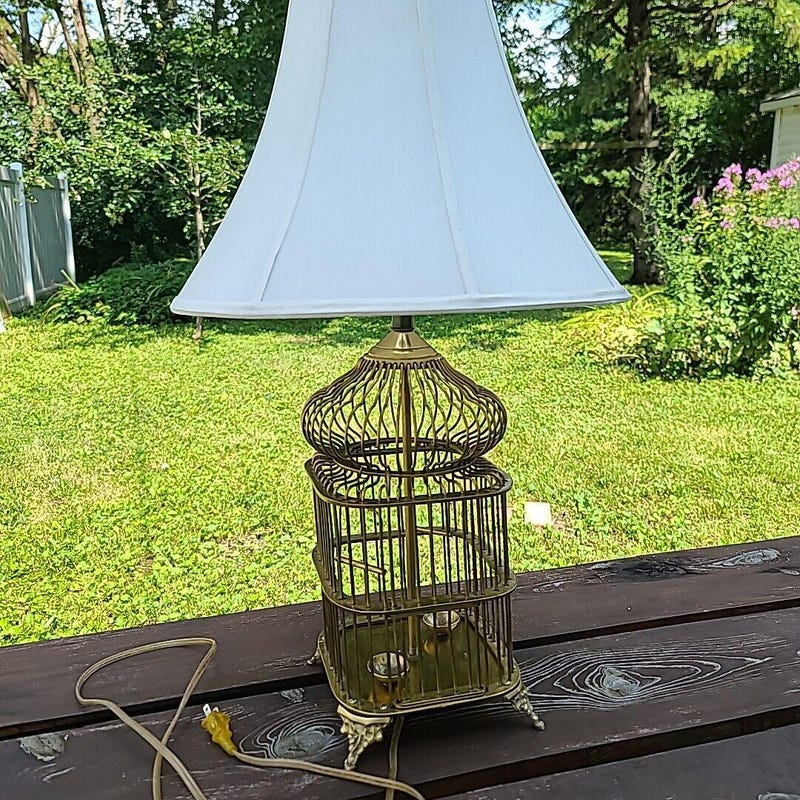 Cage Lamp - Etsy