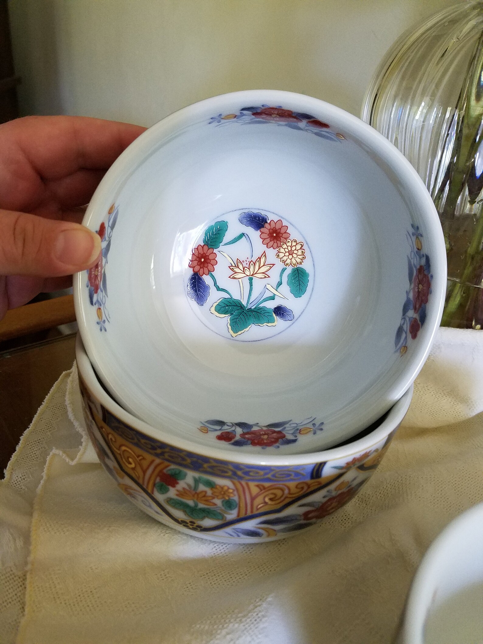 Imari Gohan Gold Trim Floral China Bowls Vintage Cereal Bowls | Etsy