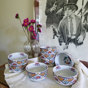 Imari Gohan Gold Trim Floral China Bowls Vintage Cereal Bowls Bohemian ...