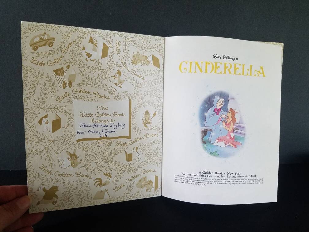 Walt Disney's Cinderella A Little Golden Book - Etsy