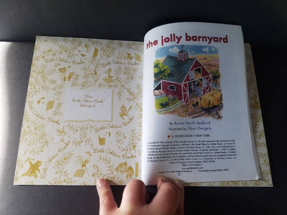 Jolly Barnyard Little Golden Book THE BOSS OF The Barnyard A Golden