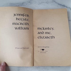Jennifer, Hecate, Macbeth, William Mckinley, and Me, Elizabeth by E.L ...