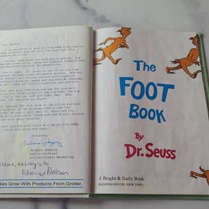 Vintage Dr. Seuss 'the Foot Book' - 1993 Edition - Etsy