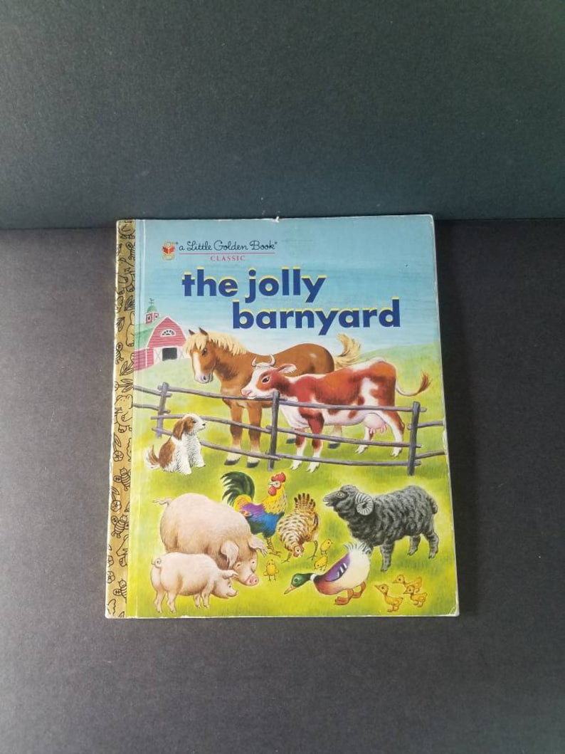 The Jolly Barnyard A Little Golden Book - Etsy