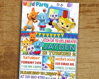 Word party theme | Etsy