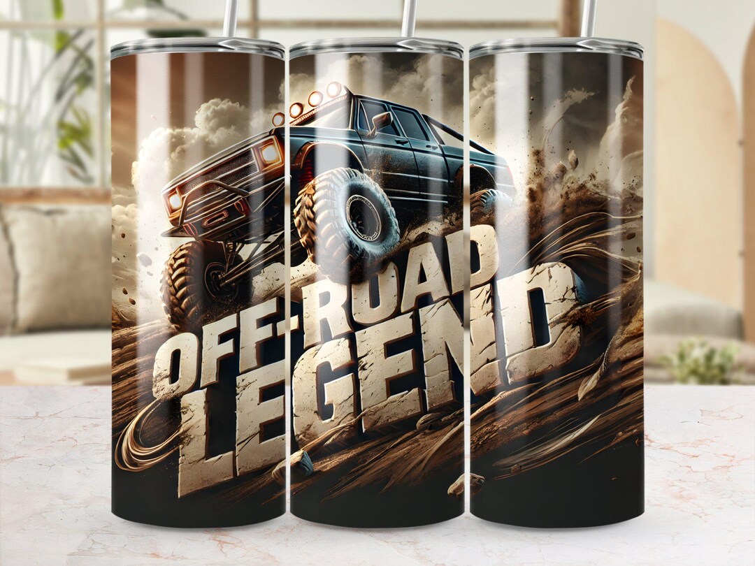 Off-road Legend Truck Tumbler Wrap, 20oz Skinny Tumbler, Digital ...