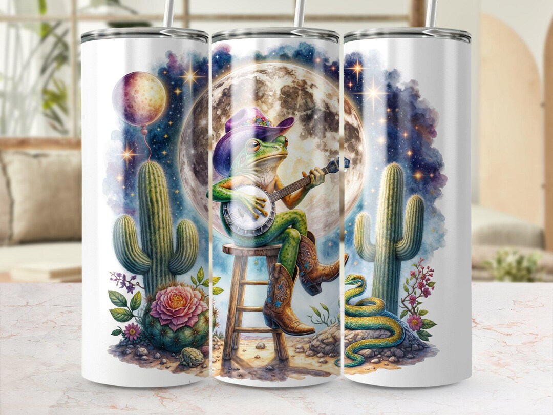 Cowboy Frog Banjo PNG, Watercolor Frog Digital Download, Country ...