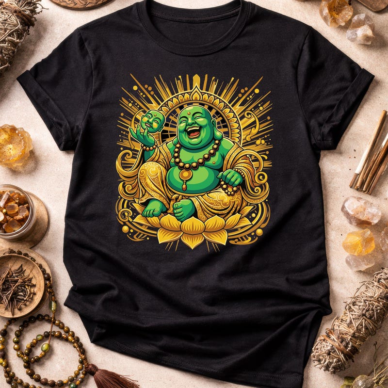 Lucky Buddha Tshirt - Etsy