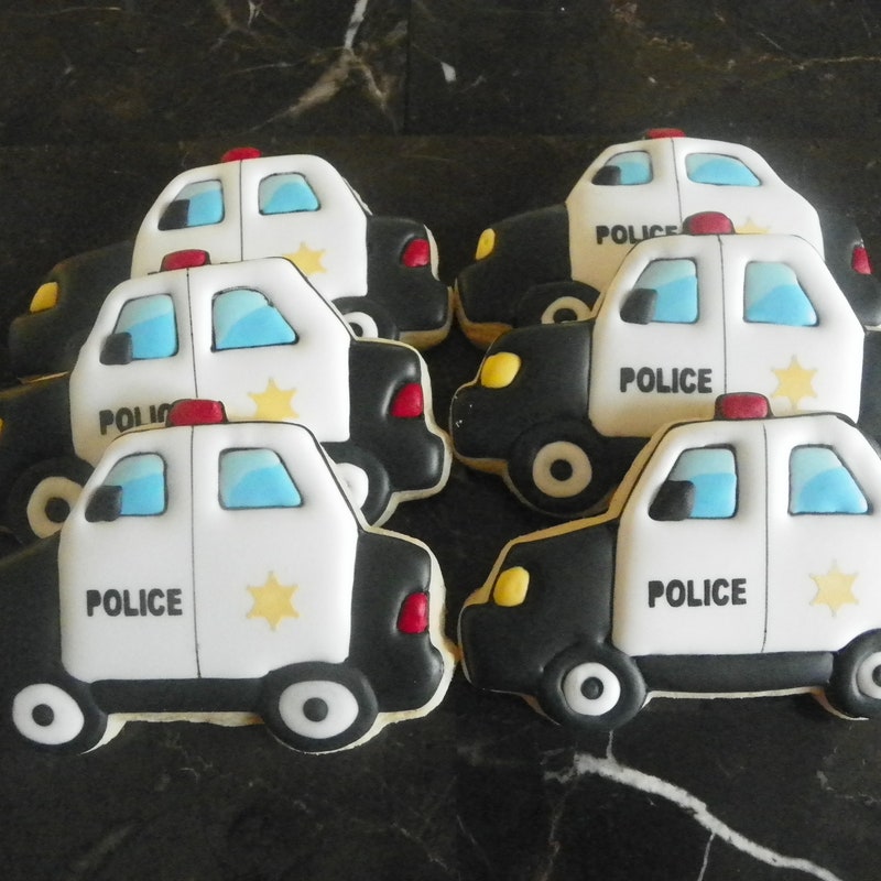 Police Car Cookies - Etsy