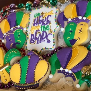 Mardi Gras Cookies, Shrove Tuesday Cookies, Fat Tuesday Cookies, Mask ...