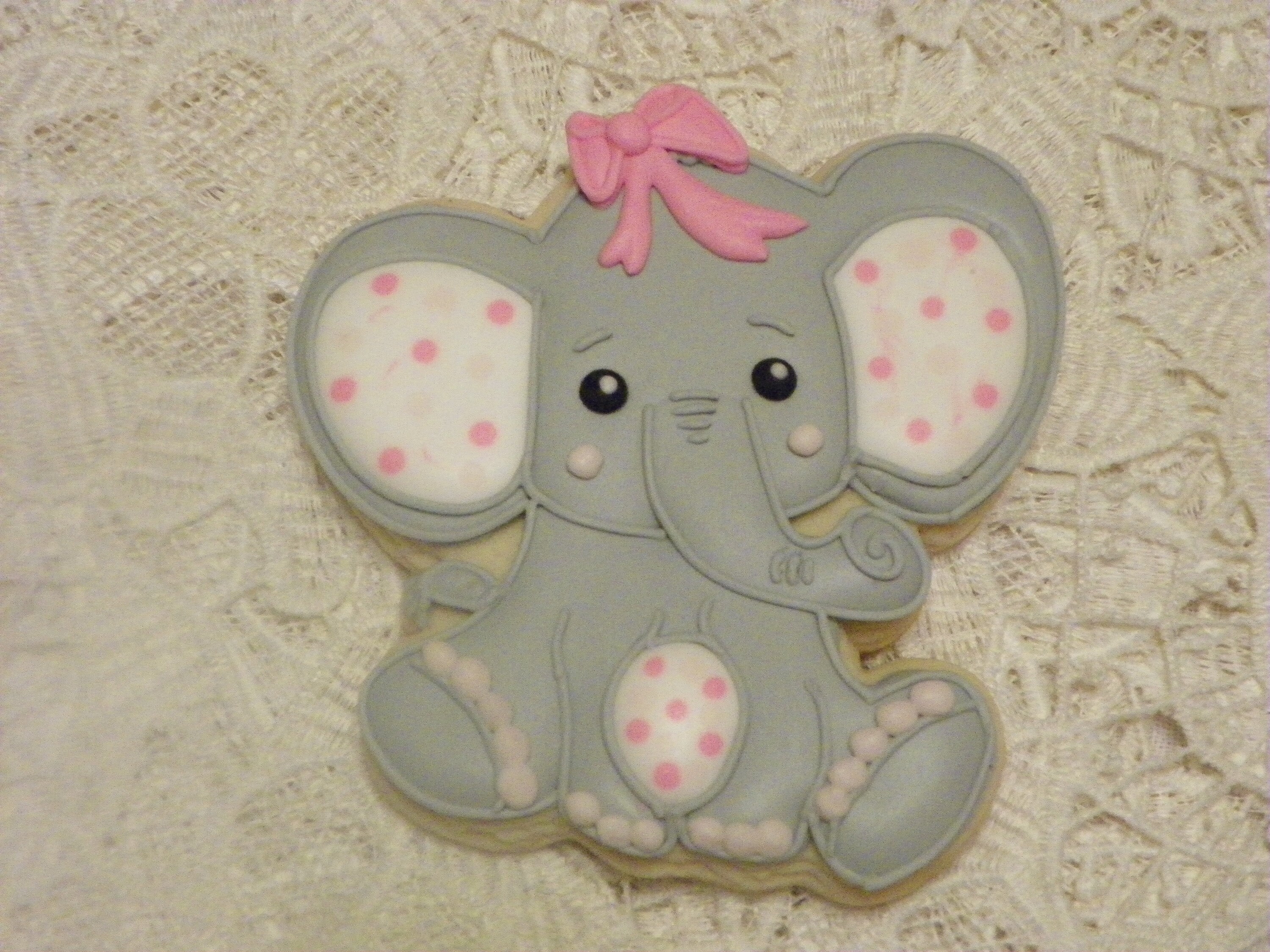 Baby Elephant Sugar Cookies/elephant Sugar Cookies/elephant Cookies ...