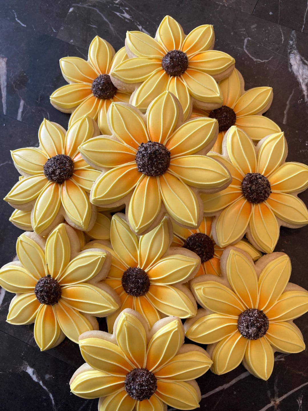 Sunflower Decorated Cookies - Etsy