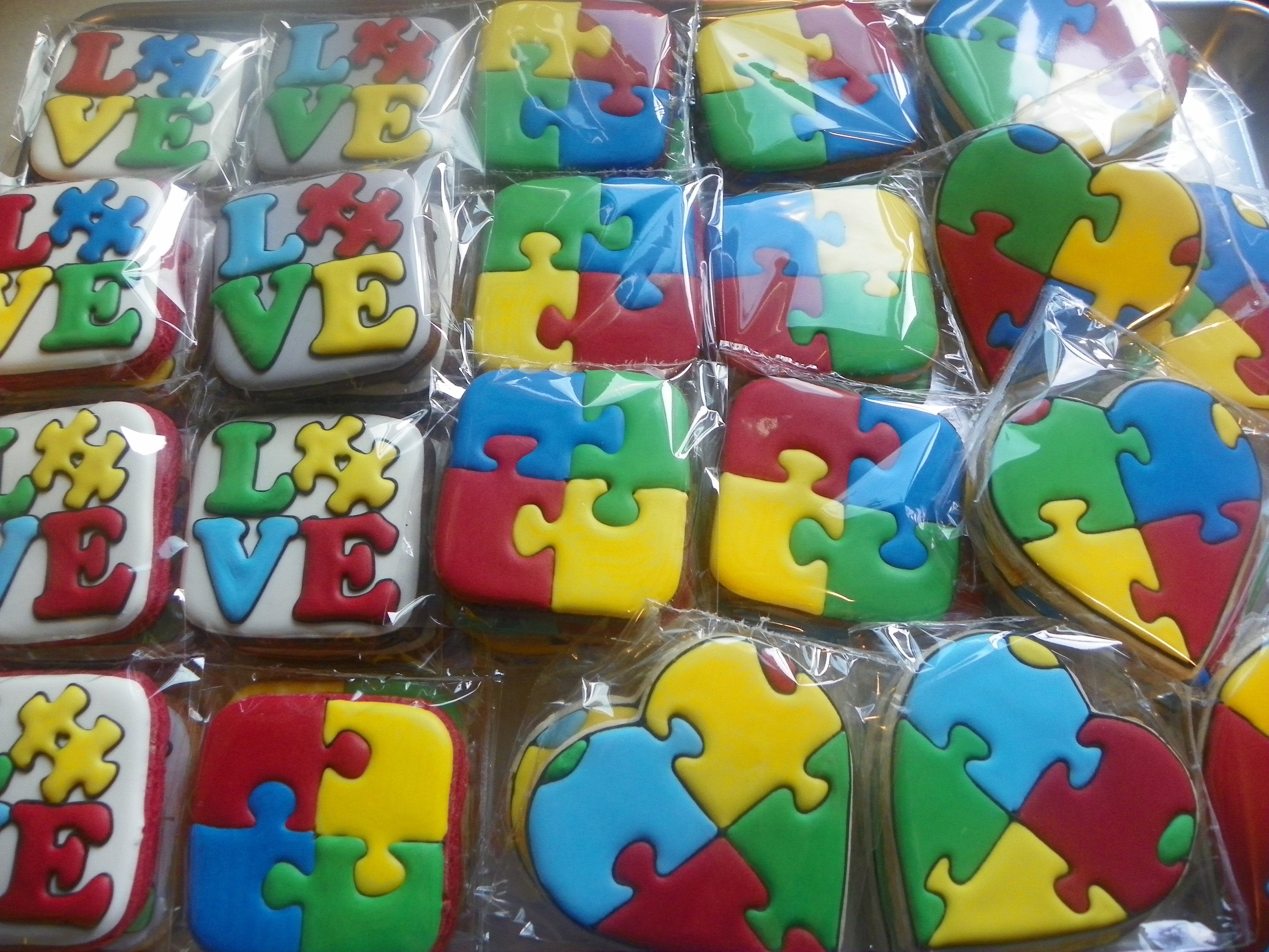 Autism Awareness Cookies/ Awareness Cookies/ Puzzle Cookies - Etsy