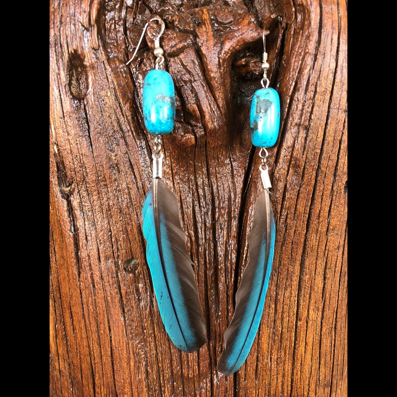 Turquoise Feathers - Etsy