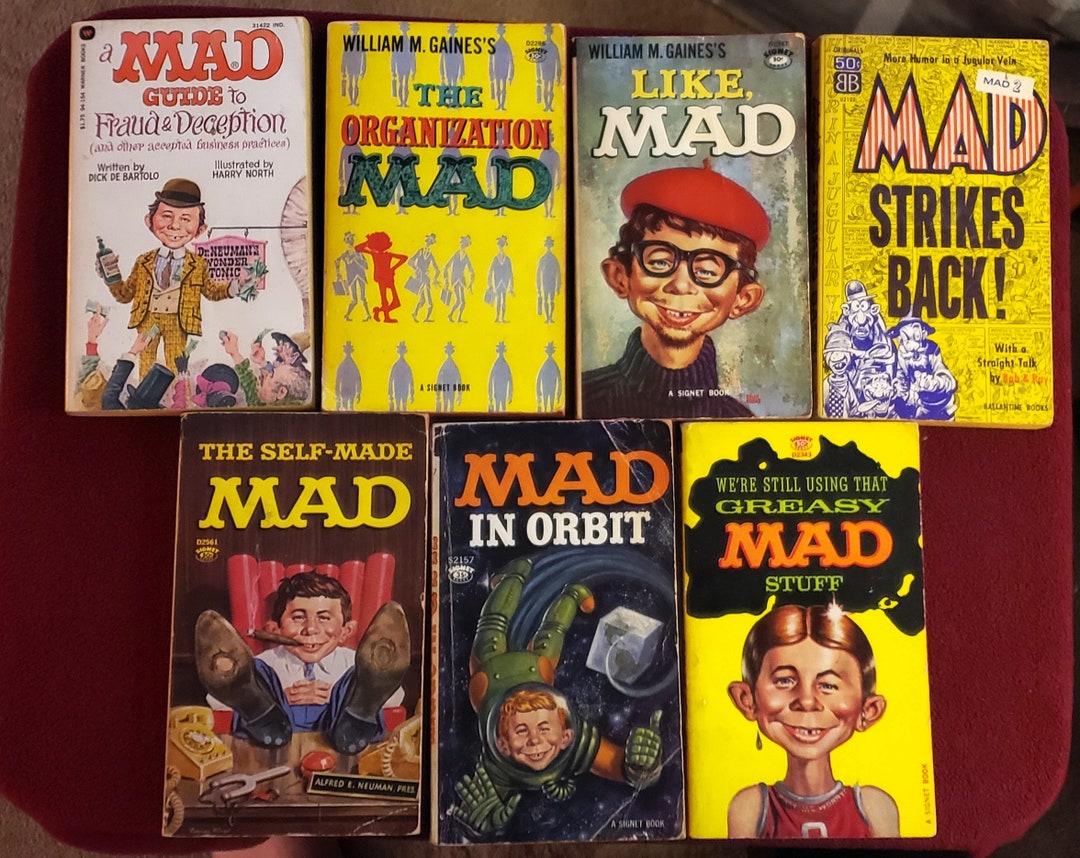 MAD Magazine Strikes Again Vintage Book Collection 7 Books - Etsy