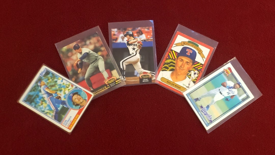 Play Ball a Set of 5 Vintage Baseball Cards ! - Etsy