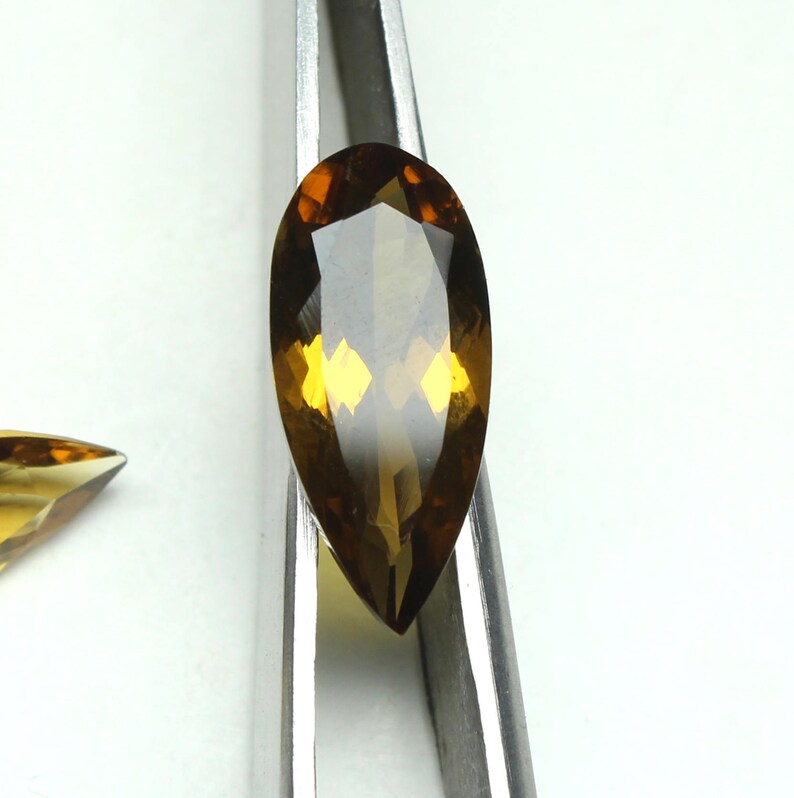 AAAA Quality Natural Beer Quartz Size 18.5x8.3x6 Mm Shape Pear | Etsy