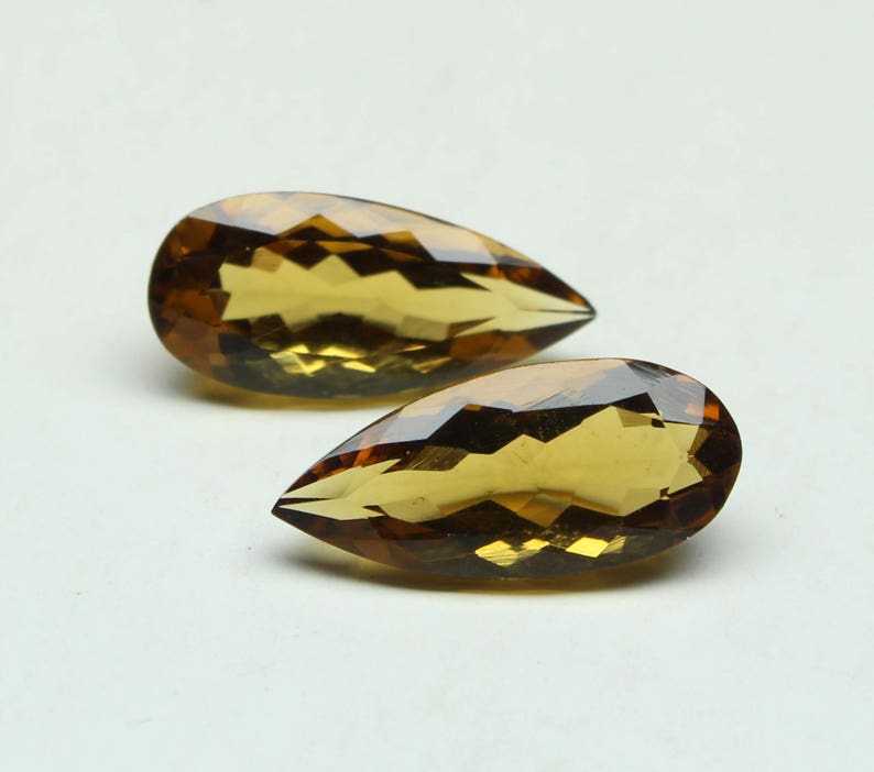 AAAA Quality Natural Beer Quartz Size 18.5x8.3x6 Mm Shape Pear | Etsy