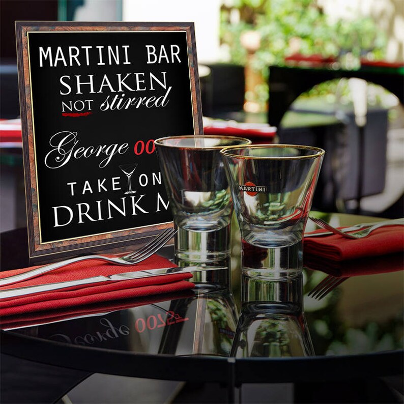 Birthday Party Welcome Signs. James Bond Themed. Table Top - Etsy