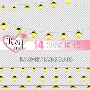 String Lights Effects Overlays. 14 PNG Set. Instant Download. Bokeh ...