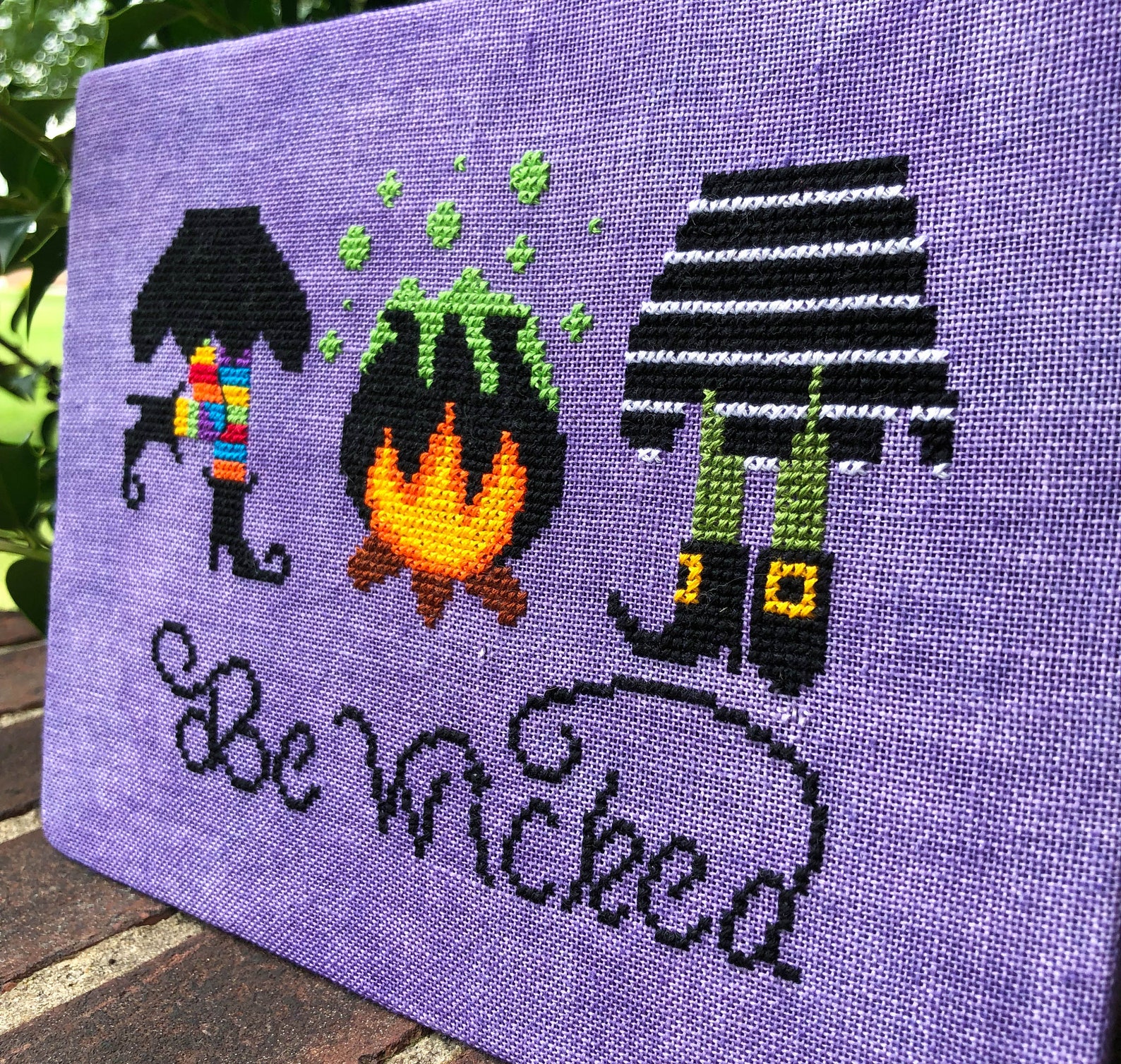 Be Wicked Witch Cross Stitch Pattern: Halloween Decor (PDF Digital ...