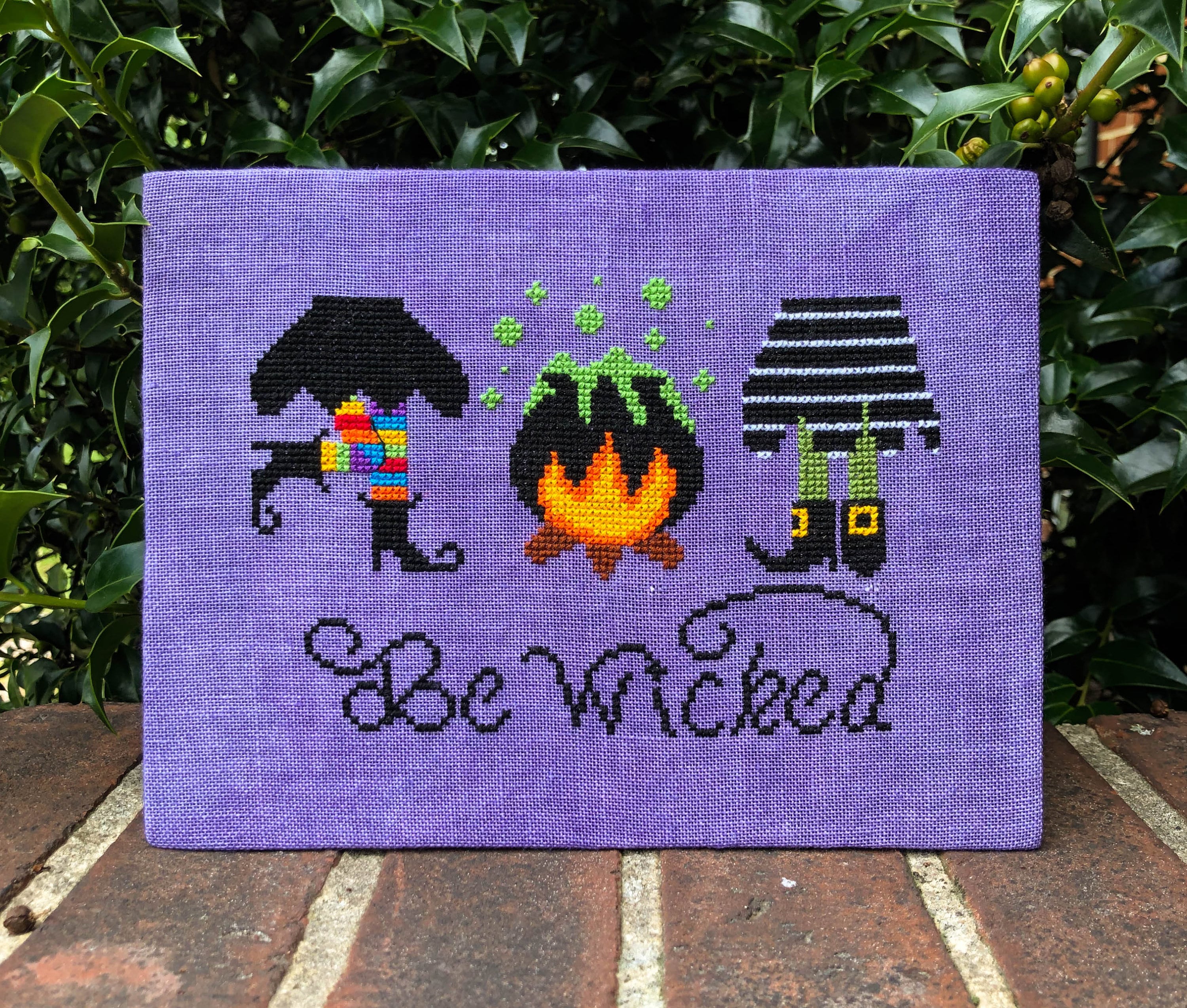 Be Wicked Witch Cross Stitch Pattern: Halloween Decor (PDF Digital ...