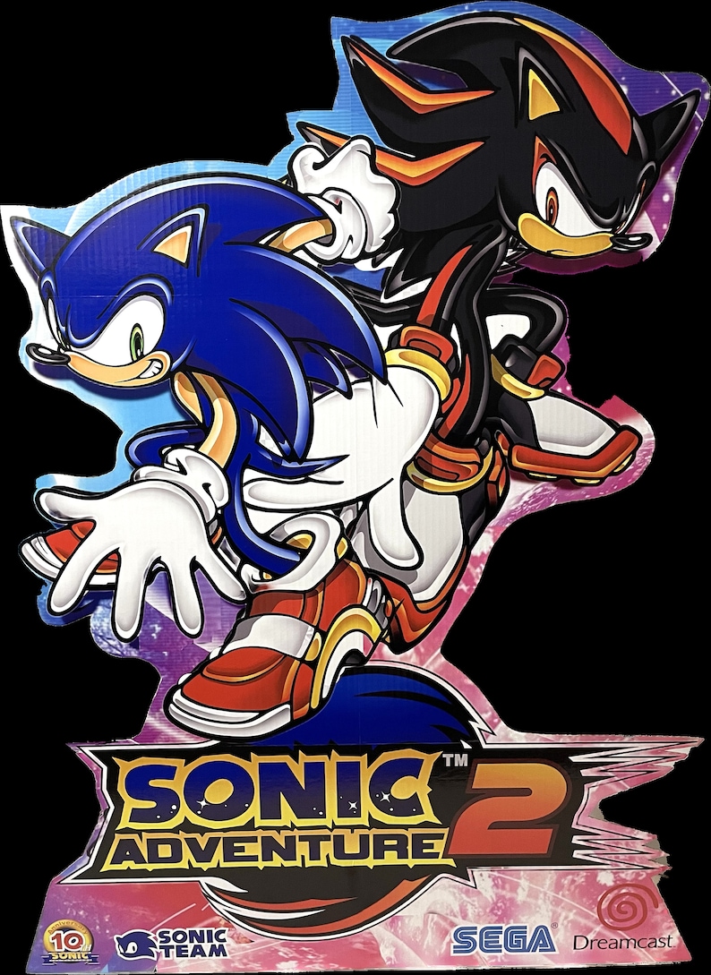 Sonic Adventure 2 Reproduction Standee Sega Dreamcast - Etsy