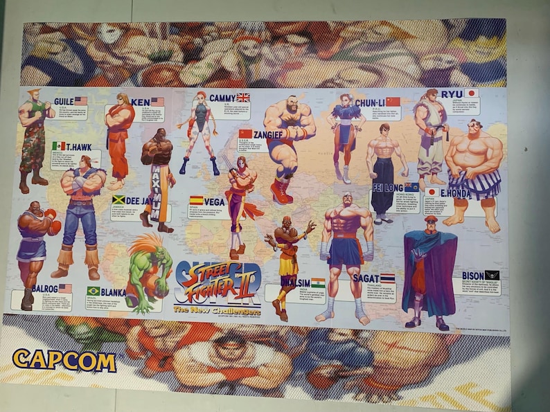 Street Fighter 2 New Challengers Characters Poster - Etsy