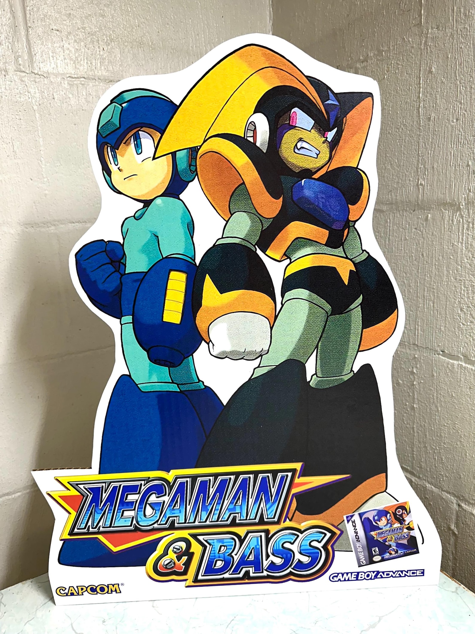Megaman & Bass Standee - Nintendo Sega Capcom Sign Gba Gameboy - Etsy