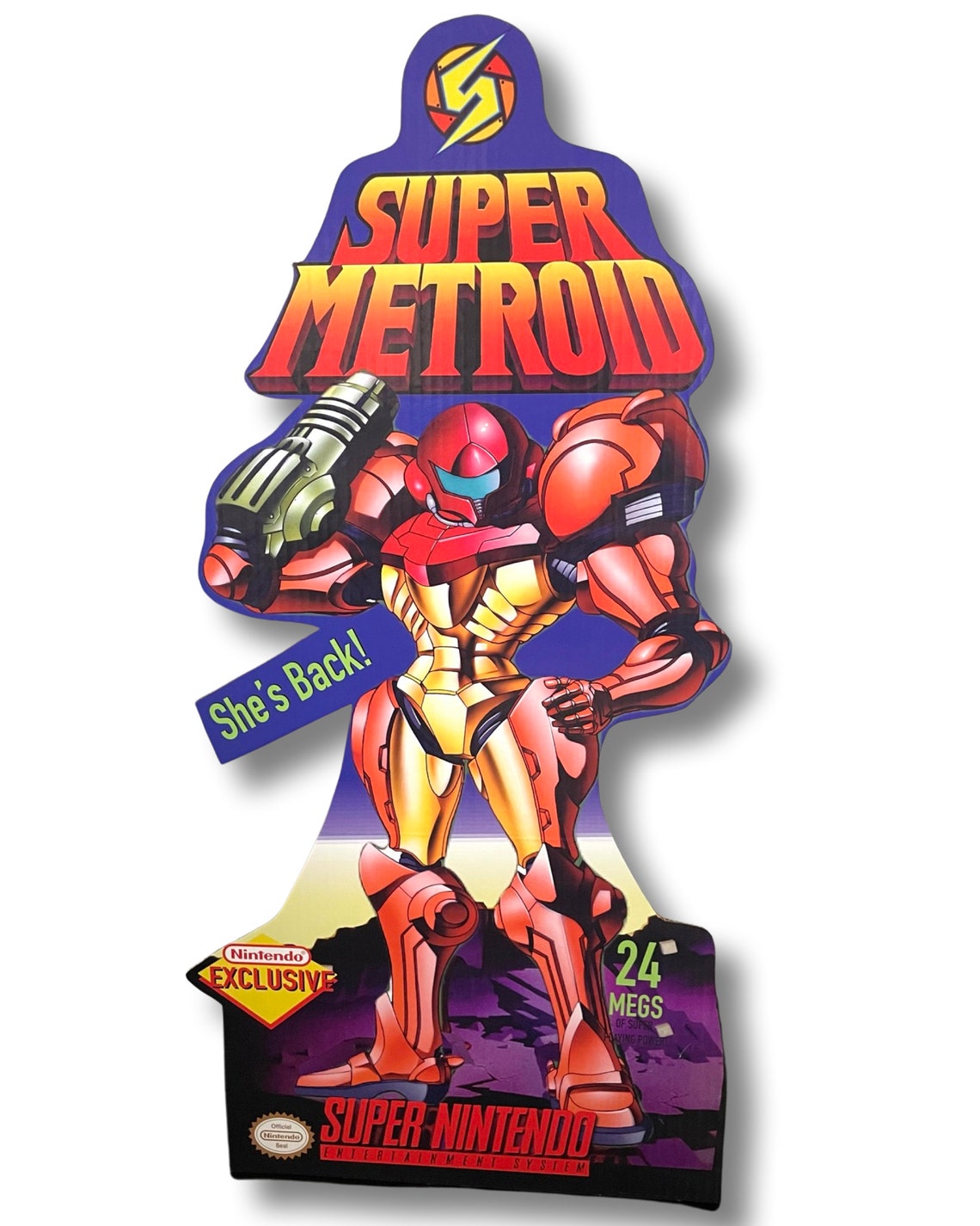 Super Metroid Standee Nintendo Sega Sign - Etsy