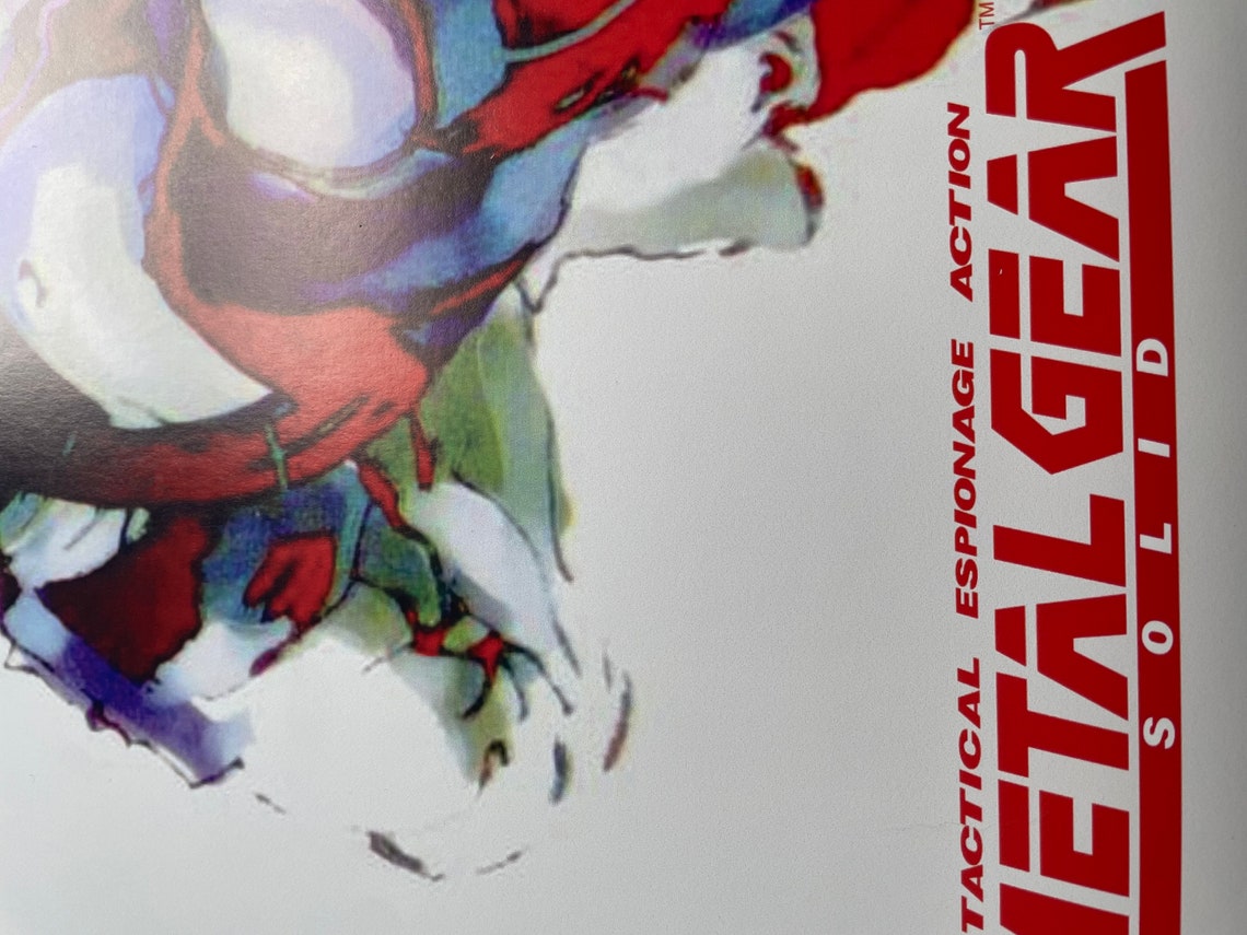 Metal Gear Solid Poster - Etsy