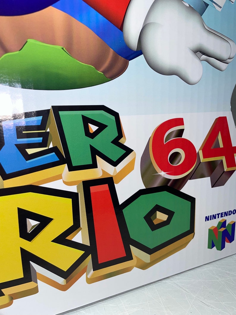 Super Mario 64 Standee - Nintendo Sign - Etsy