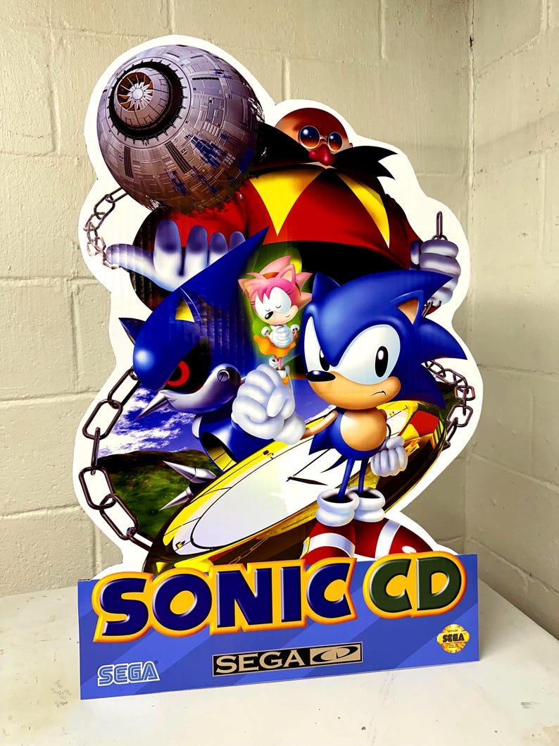 Sonic CD Sega CD Standee - Etsy